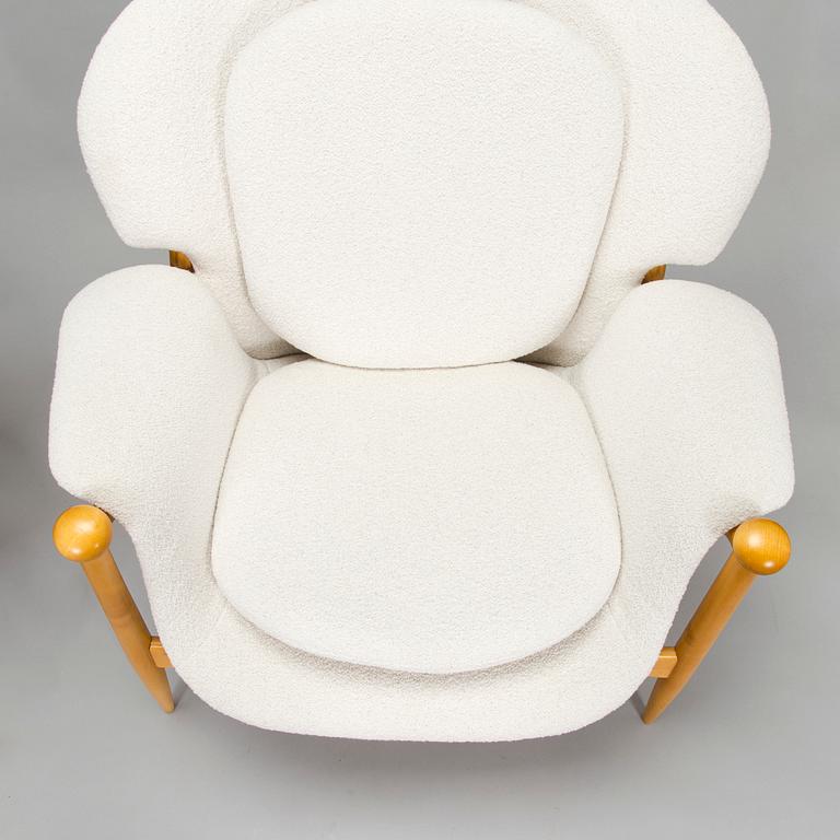 Carin Bryggman, nojatuolipari, "SAB", Puu-Kovera Oy, 1950-luku. - Bukowskis