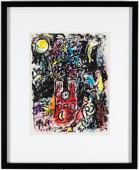 MARC CHAGALL, colour lithographe, unsigned, from Derrière le Miroir no ...