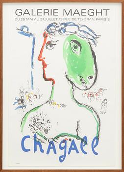 Marc Chagall, utställningsaffisch "L'artiste Phenix" 1972. - Bukowskis