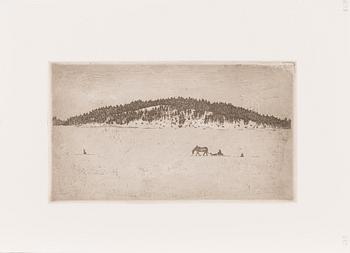 Hugo Simberg, linjeetsning, osignerad. - Bukowskis