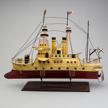 A metal ship model, late 20th century. - Bukowskis