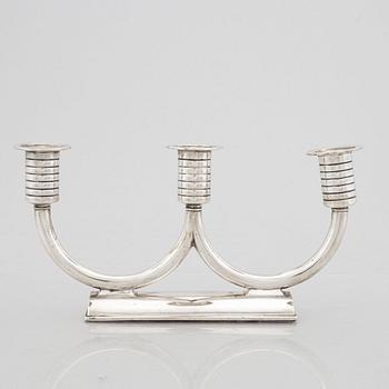 Sæthers Gold and Silverware Factory AS, candelabrum, silver, Norway ...