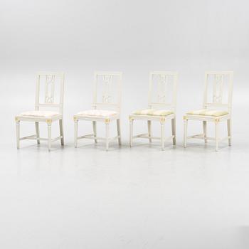 Four Gustavians chairs, end of the 18th Century. - Bukowskis