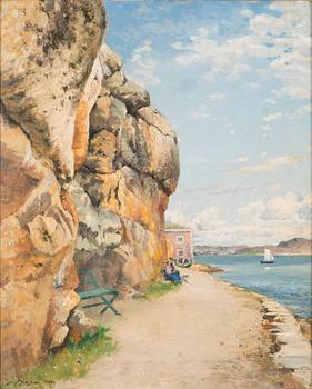 JOHAN ERICSON, oil on panel, signed Joh. Ericson and signed 1906 ...