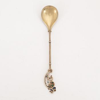 David Andersen, sked, silver, emalj och sk fönsteremalj, Norge, omkring ...