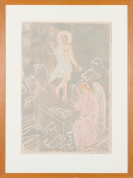 Ina Colliander, woodcut, signed and dated 1956, marked T.p.l'a. - Bukowskis