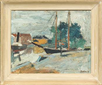 GUSTAF ADOLF FAHLE, oil on panel signed. - Bukowskis