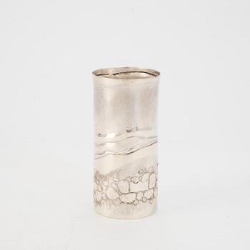 A Swedish Sterling Silver Vase, mark of Lars Arby, Gothenburg 1980 ...