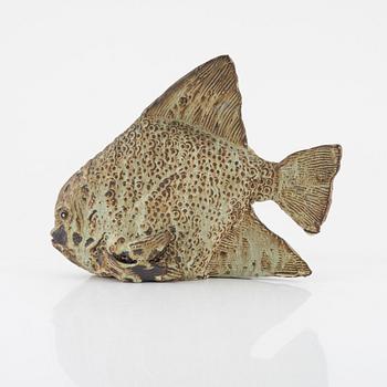 Aja Unonius, a stoneware sculpture of a fish, Arabia, Finland 1931-39 ...