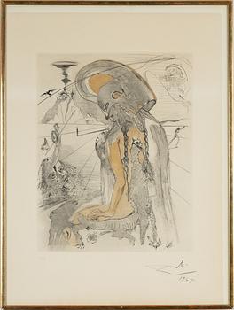 Salvador Dalí, coloured etching, 1965, signed 142/150. - Bukowskis