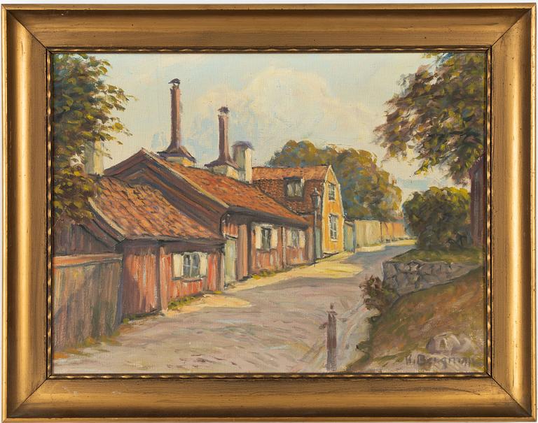 Karl Bergman, "Gamla Lotsgatan, Söder, Stockholm". - Bukowskis