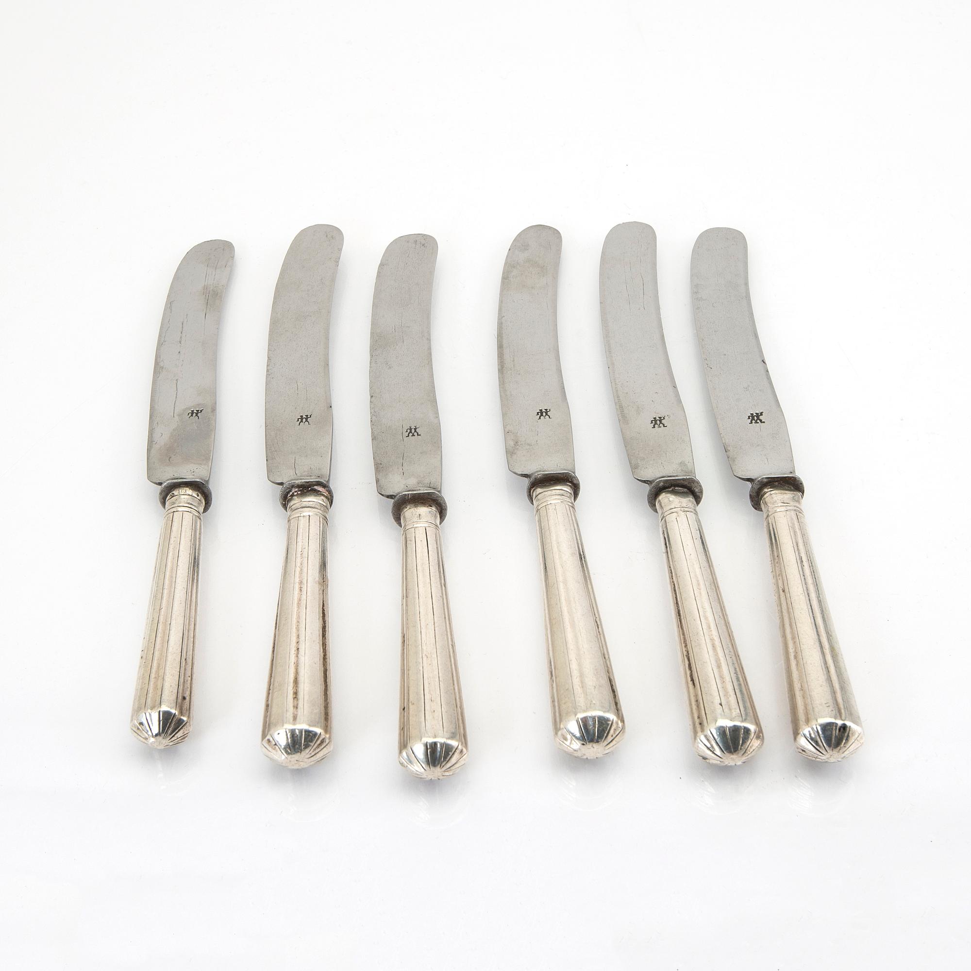 Knivar 12 st silver Sverige 17/1800-tal. - Bukowskis