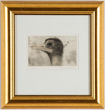 PG Thelander, etching with colour,, 1979, signed 13/15. - Bukowskis