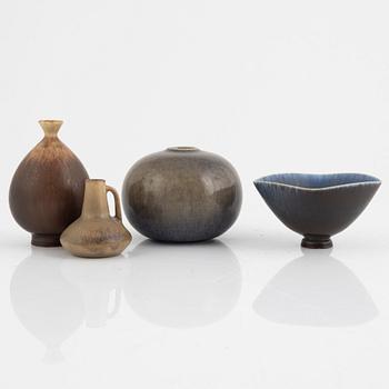 A set of four miniatures by Berndt Friberg, Stig Lindberg, and Carl ...