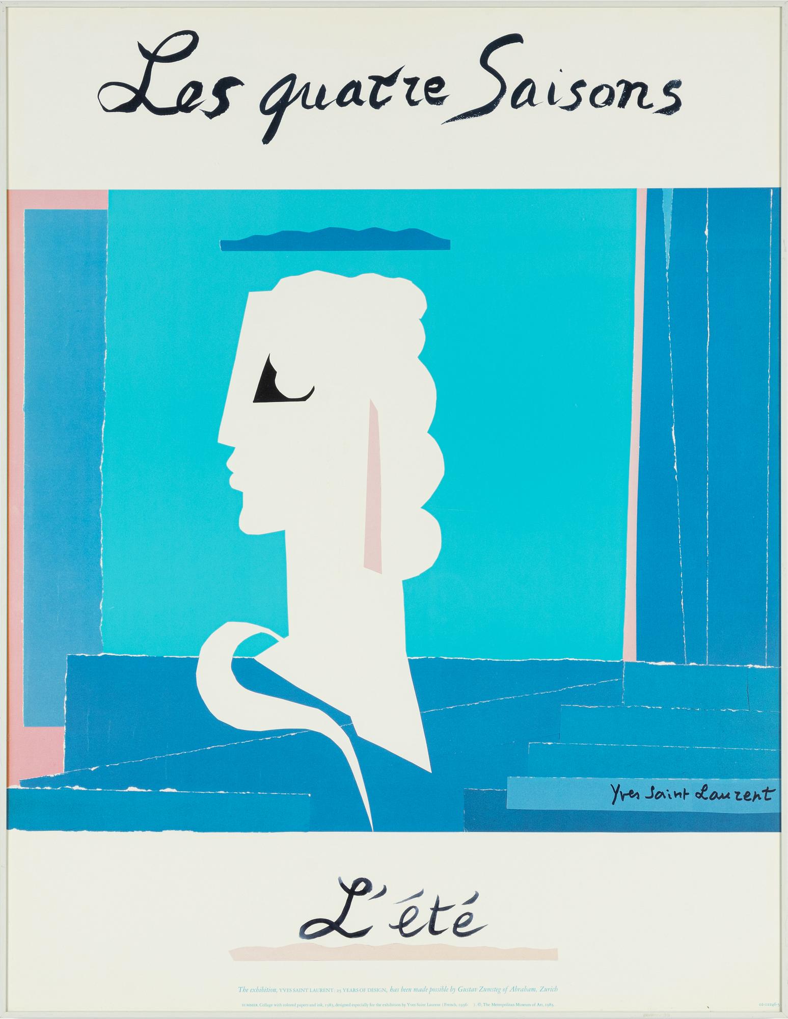 Yves Saint Laurent, a set of four posters "Les quatre saisons". - Bukowskis