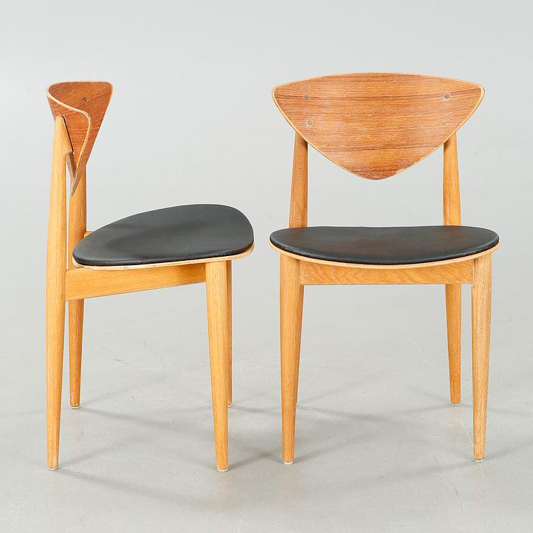 A pair of chairs, designed by Peter Hvidt & Orla Mølgaard for Bodafors ...