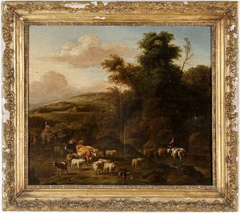 Simon van der Does Circle of, Pastoral landscape. - Bukowskis