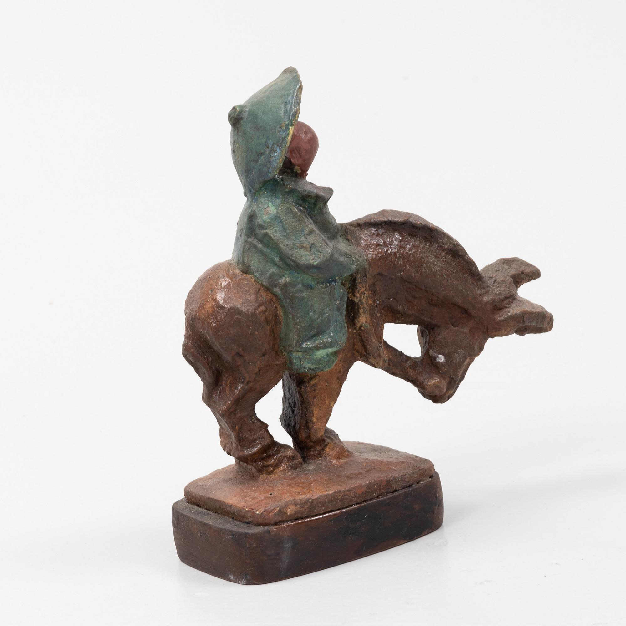 Tomas Almberg, två skulpturer. Signerade. Numrerade. Patinerad och ...