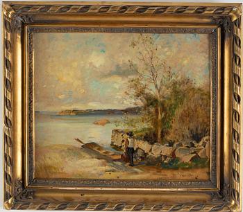 Axel Peter, olja på duk, signerad och daterad 1887. - Bukowskis