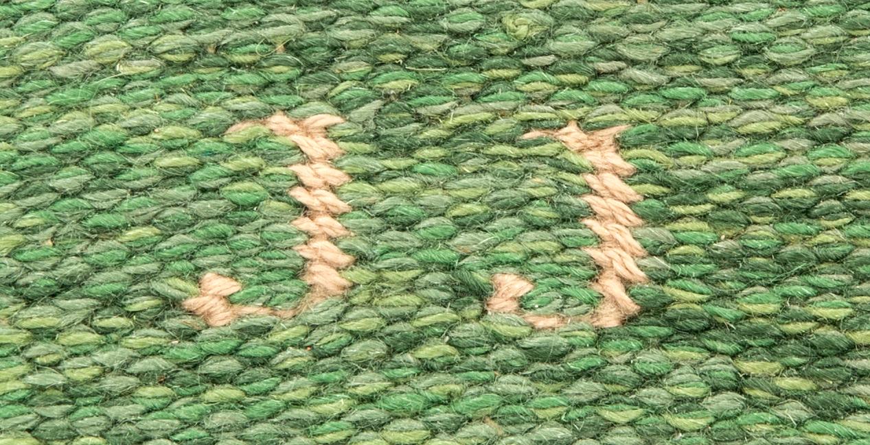 Judith Johansson, matta rölakan, "Övralid" signerad, ca 283x237 cm ...