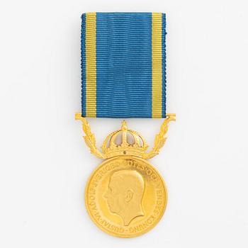 Medalj, 18K guld. - Bukowskis