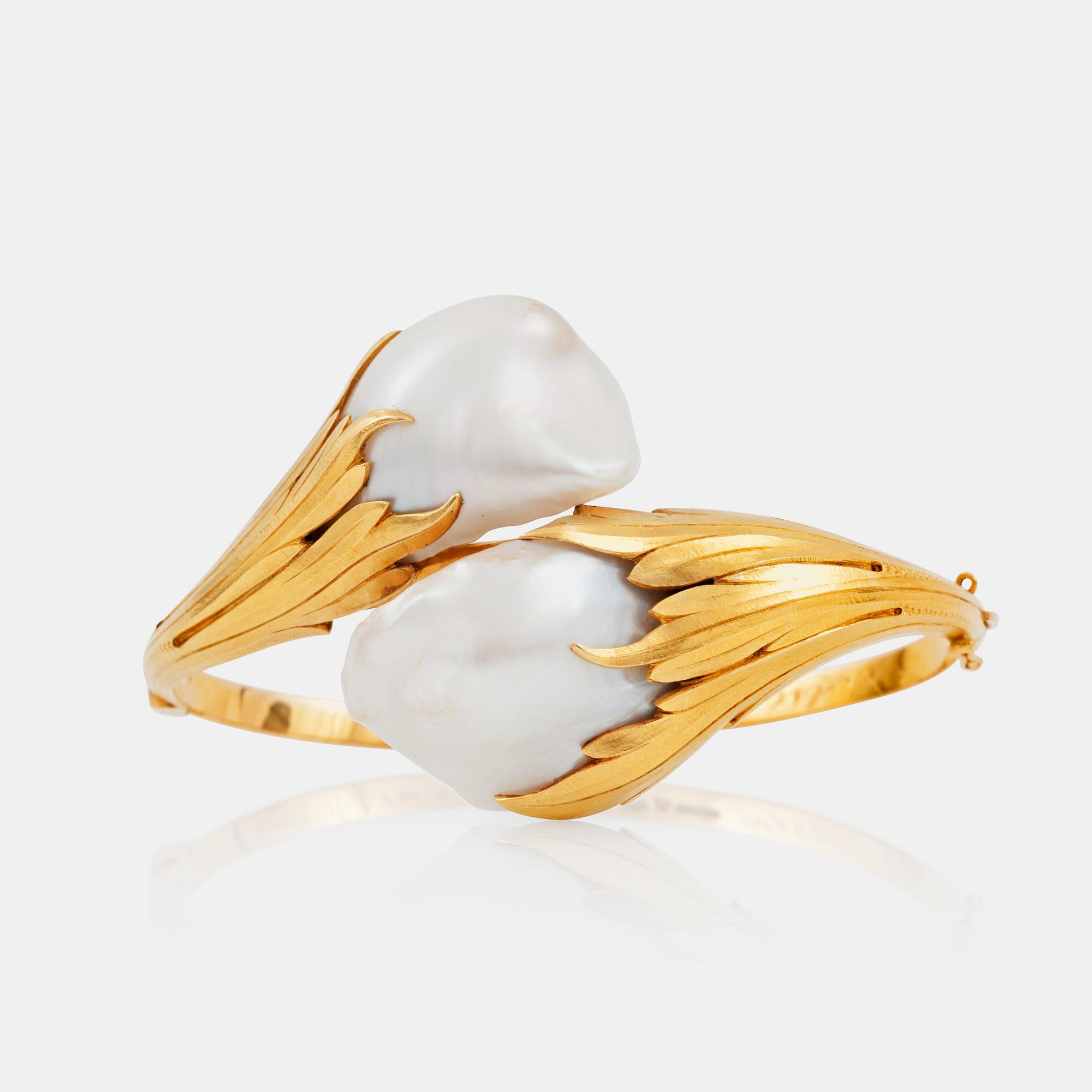 An Alexander Tillander, baroque probably natural saltwater pearl ...