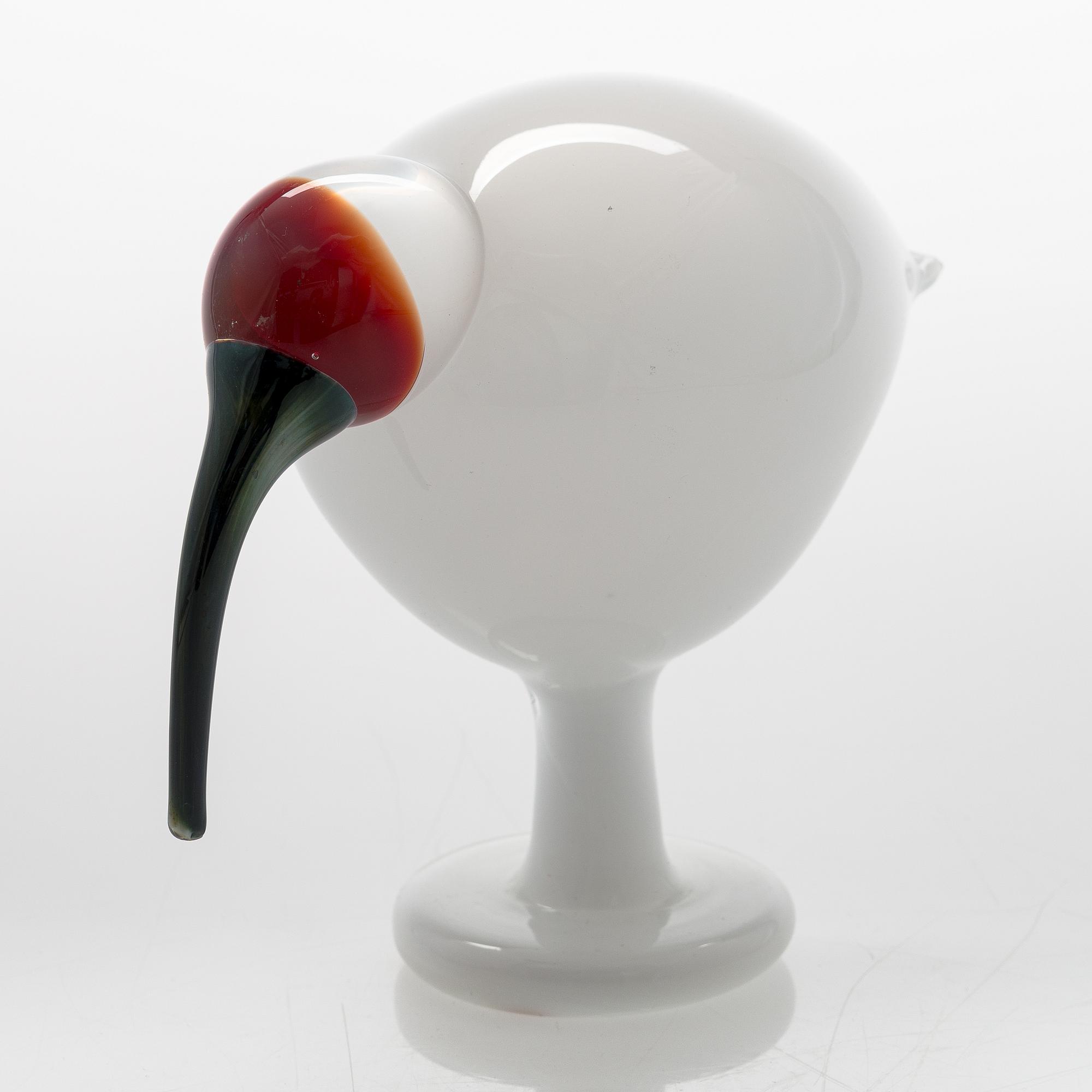 Oiva Toikka, a glass bird signed O. Toikka Nuutajärvi 2005 516. - Bukowskis
