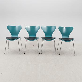 Arne Jacobsen, stolar 4 st "Sjuan" för Fritz Hansen 2005. - Bukowskis