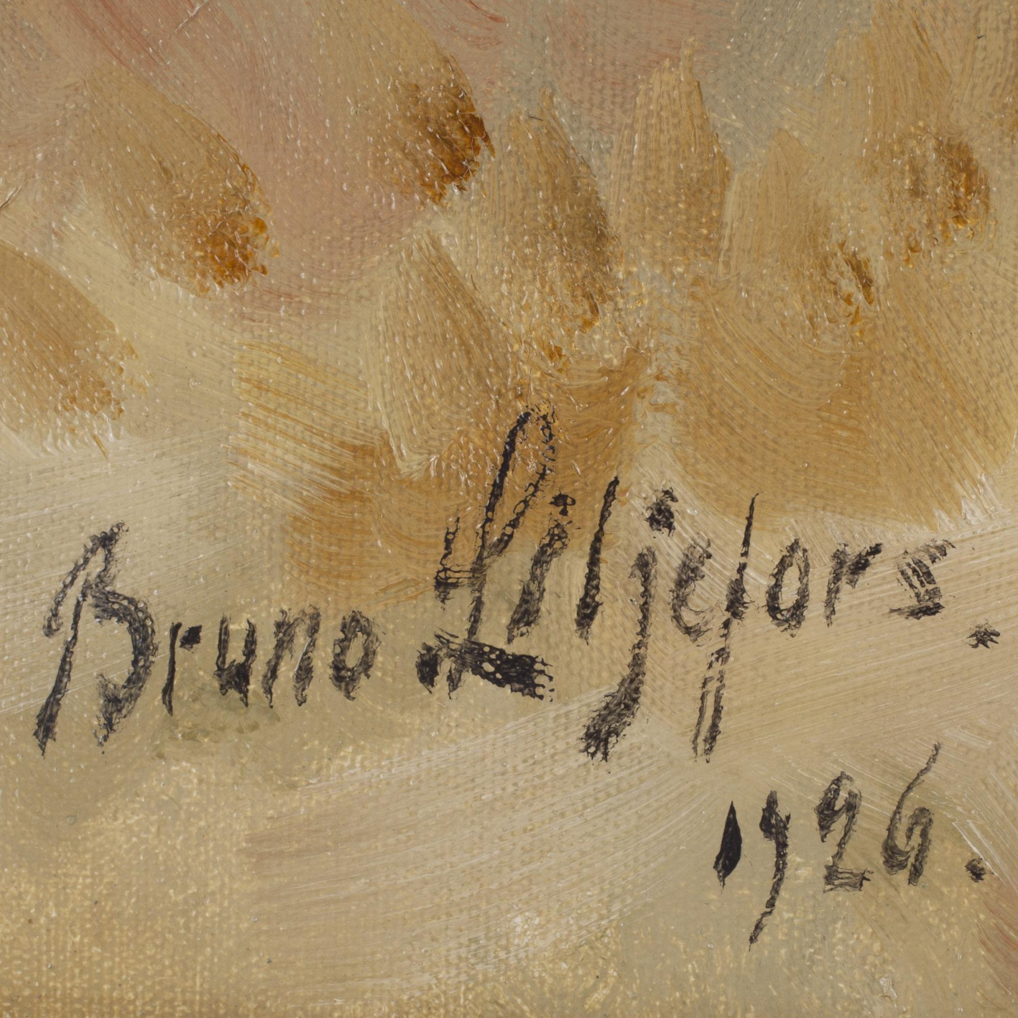 Bruno Liljefors, Fox hiding under spruce. - Bukowskis