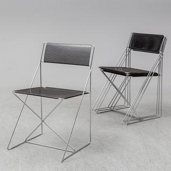 Four 'X-line chairs by Nils Jorgen Hansen. Designed 1977. - Bukowskis