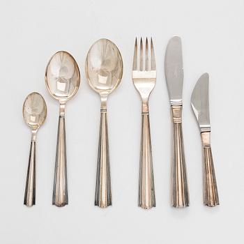 Holger Rasmussen, bestickuppsättning, 49 delar, silver, "Margit ...