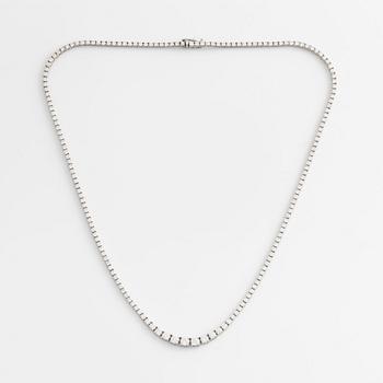 Collier, rivière, with brilliant-cut diamonds. - Bukowskis