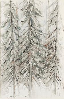 AIMO KANERVA, watercolour, signed and dated -57. - Bukowskis