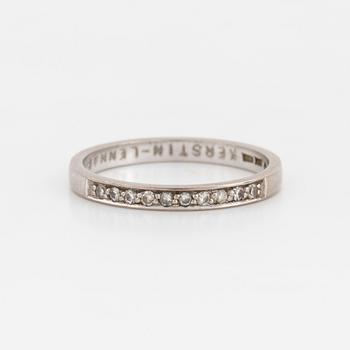 A half-eternity ring set with eight-cut diamonds. - Bukowskis