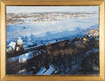 Bo Larsson, oil on canvas, signed BL and dated -93. - Bukowskis