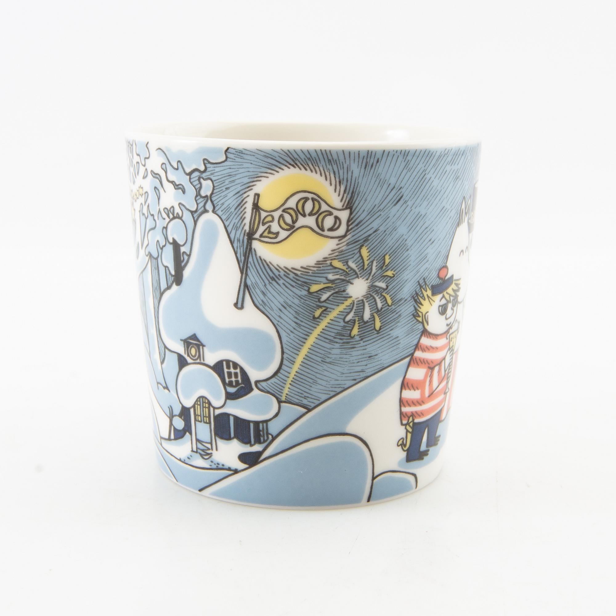 Mugg "Millennium 2000" Moomin characters/Mumin Arabia Finland. - Bukowskis