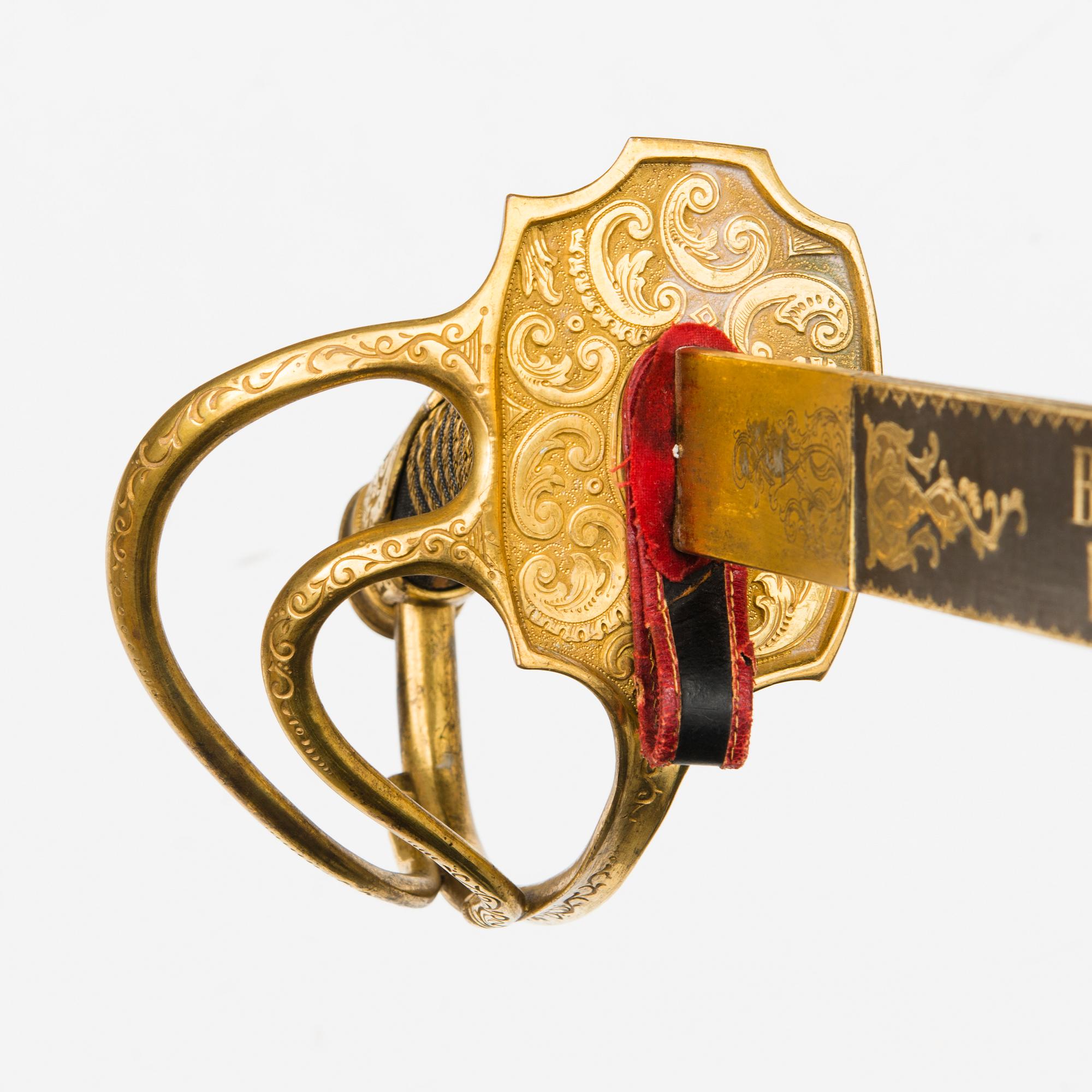 A Prussian/Russian Chevalier guards presentation pallash, late 19th ...