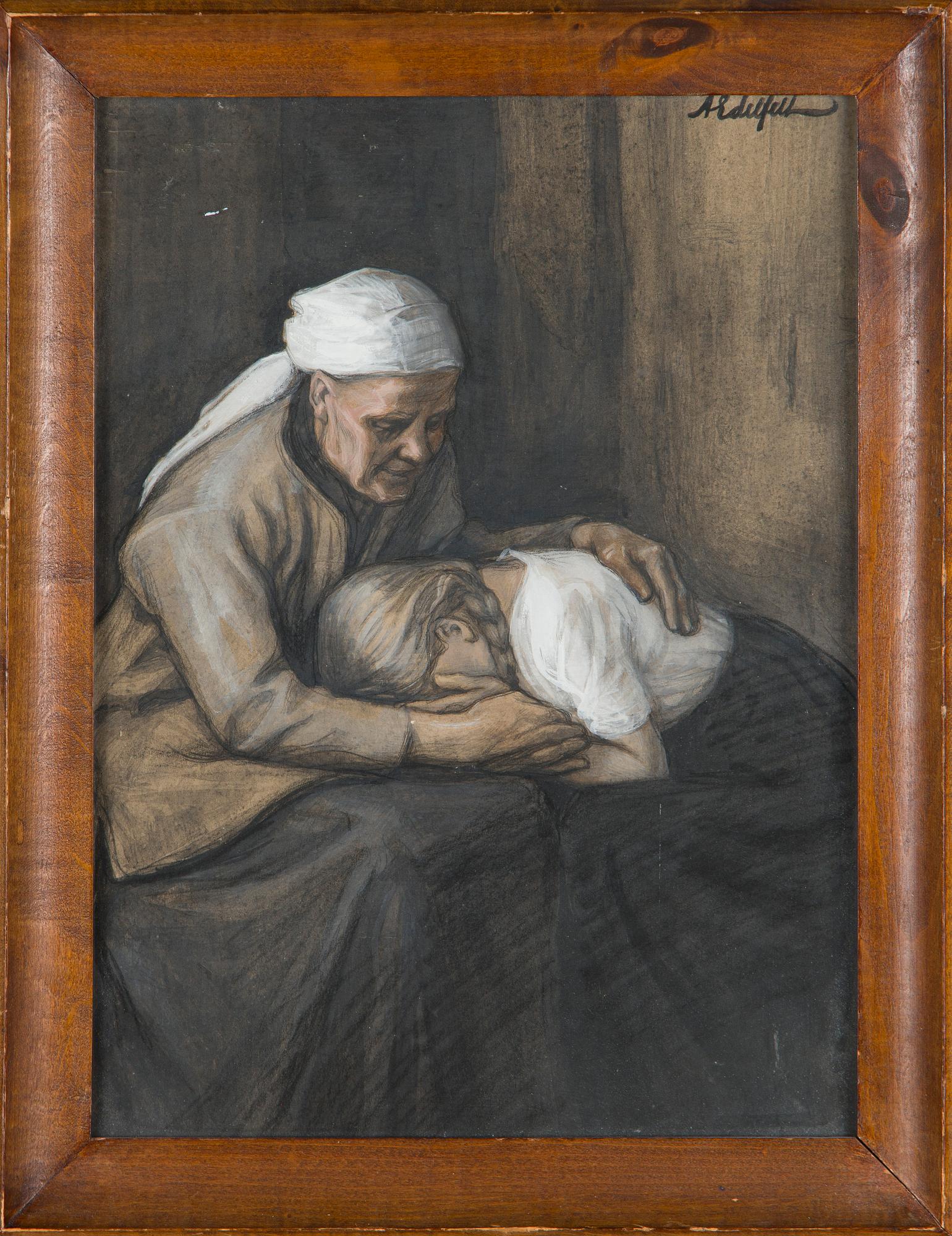 Albert Edelfelt, "Torpan Tyttö". - Bukowskis