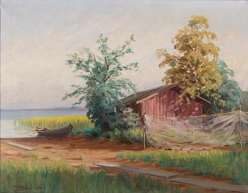 OIVA VUOLAS, olja på duk, signerad och daterad -54. - Bukowskis