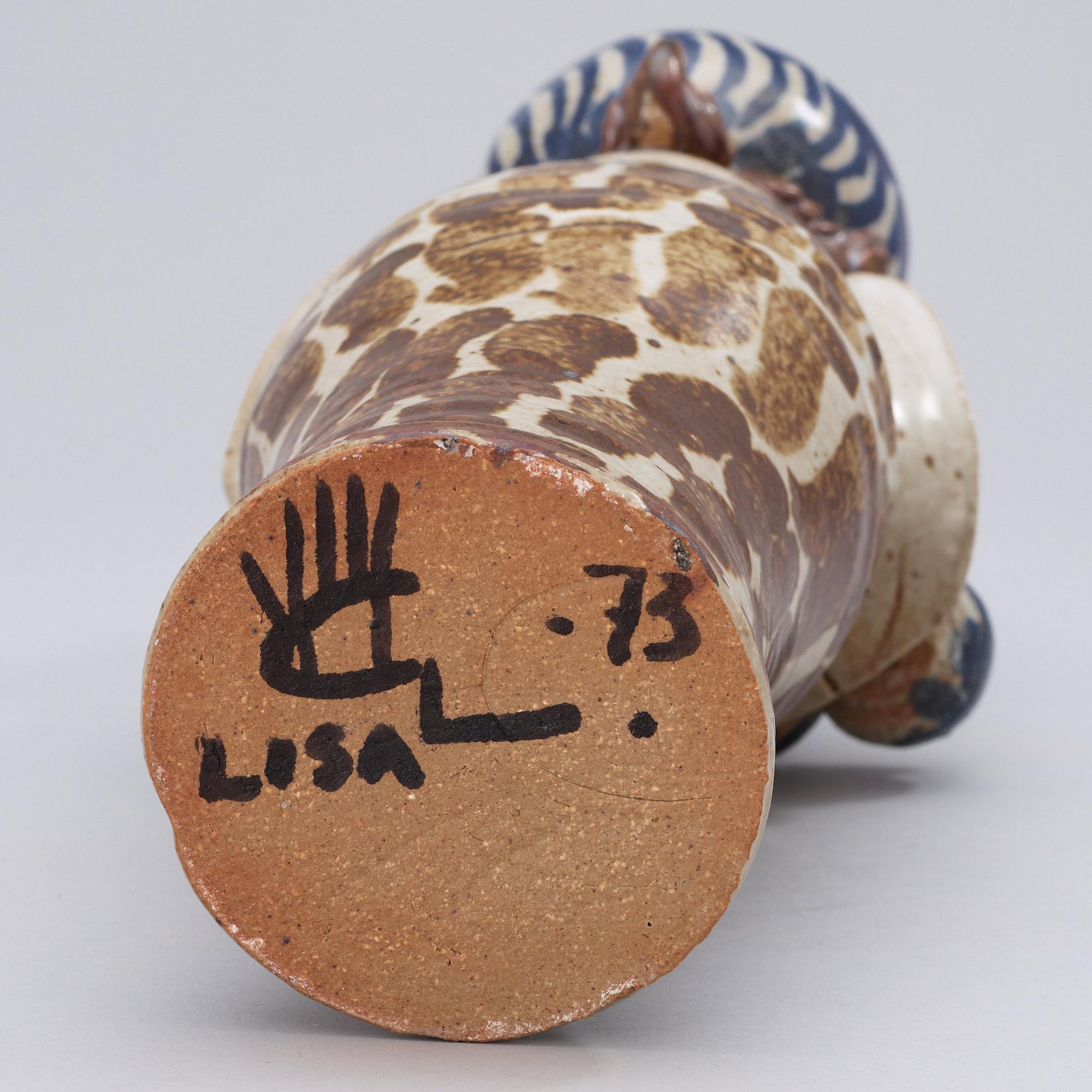 A unique Lisa Larson stoneware sculpture, Gustavsberg Studio 1973. - Bukowskis