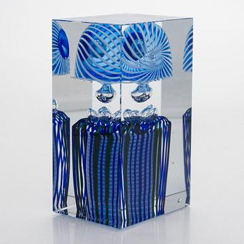 Oiva Toikka, a Jubilee cube, signed Oiva Toikka Nuutajärvi Notsjö -01 ...