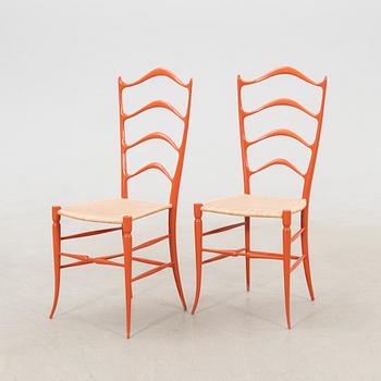 Gio Ponti, a pair of "Ferrante" chairs, A. Bulleri & C. Cascina, Italy ...