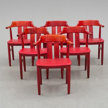 A set of six chairs by Gemla, 1980´s. - Bukowskis