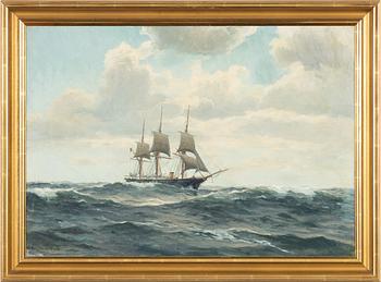Christian Benjamin Olsen, oil on canvas, signed C Benjamin Olsen ...
