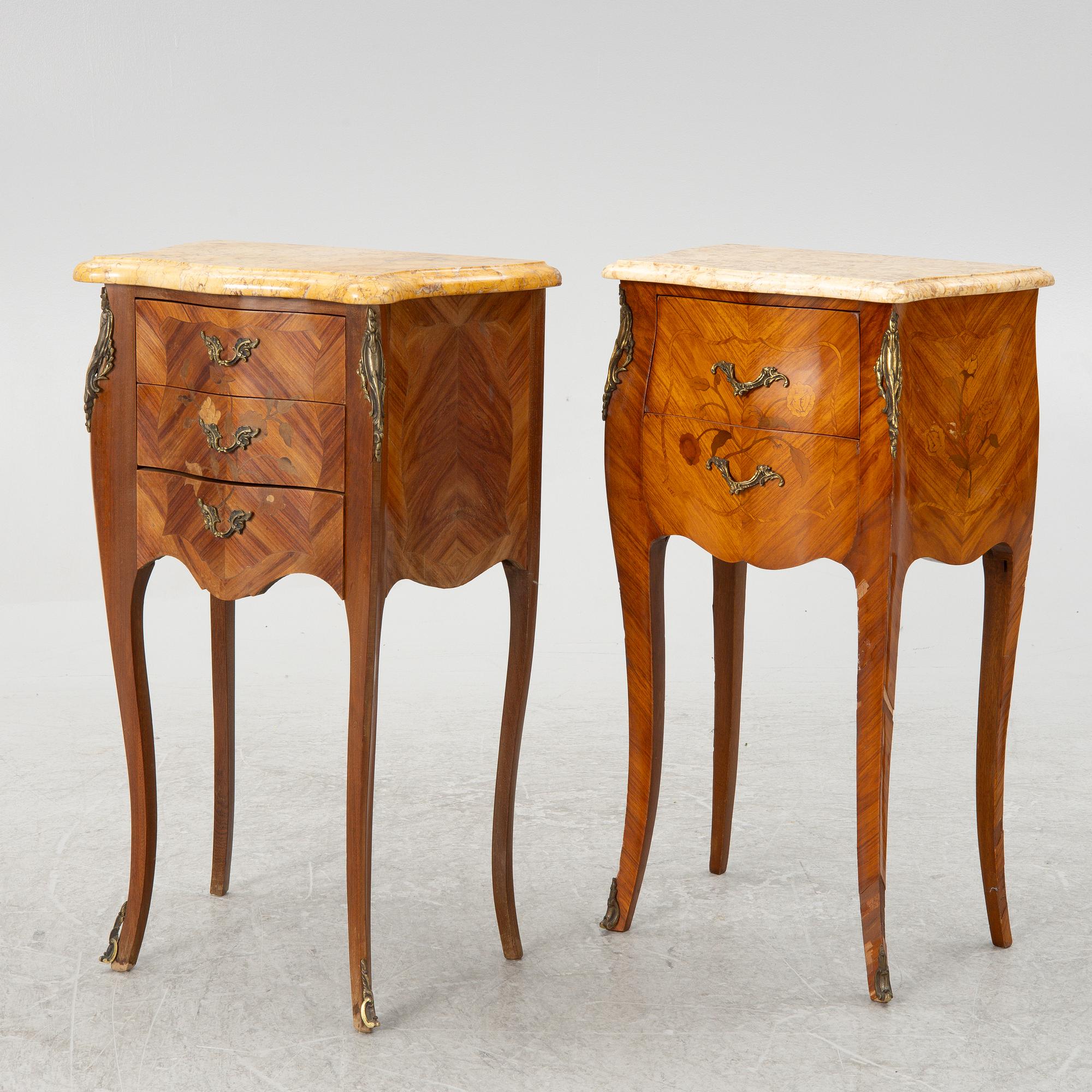 rococo bedside table