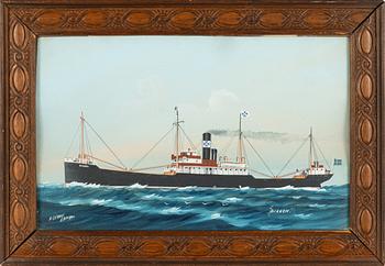 Ship Portrait, "Bissen", 20th century. - Bukowskis