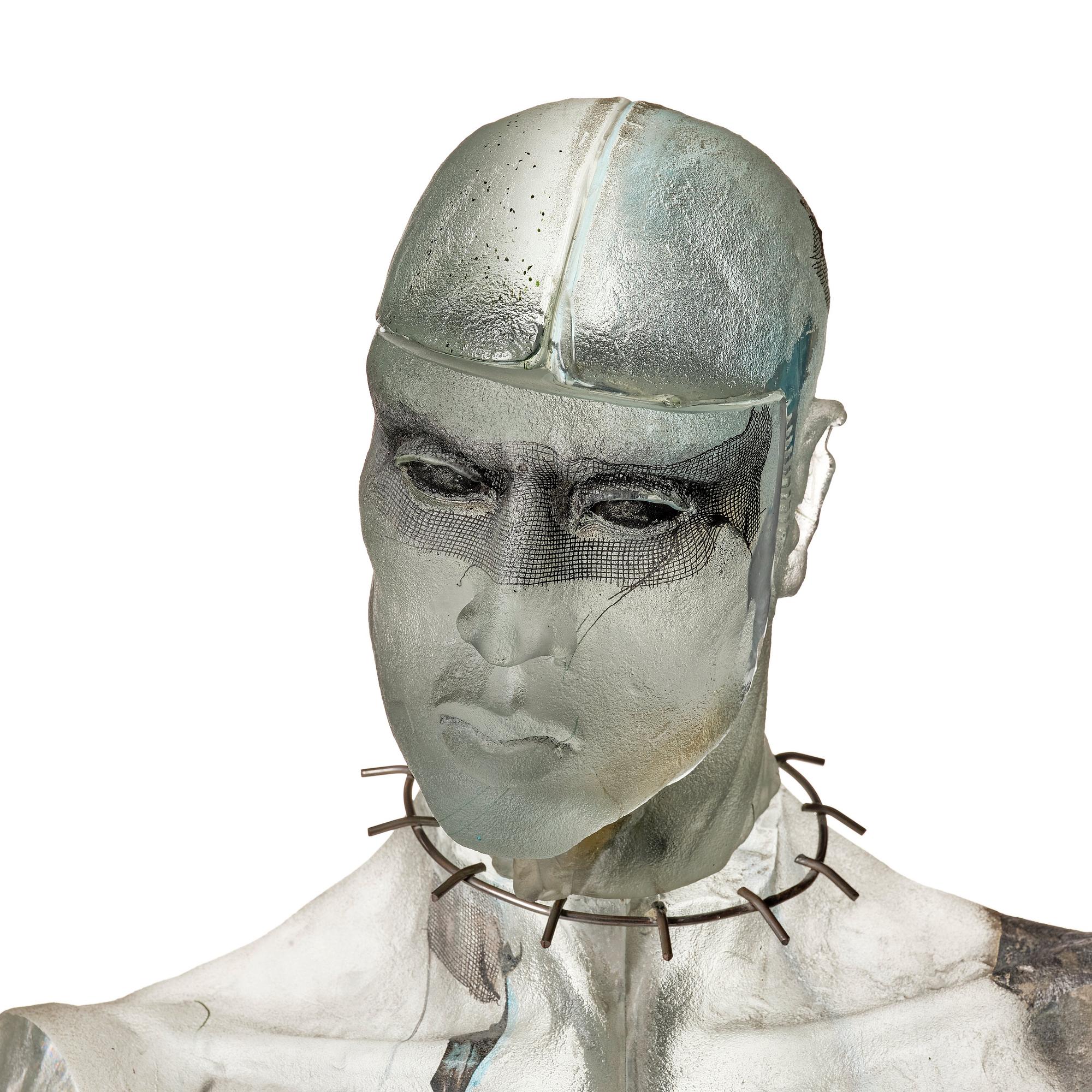 Claes Uvesten, "Prometheus", sand cast glass sculpture, Sweden 2008 ...