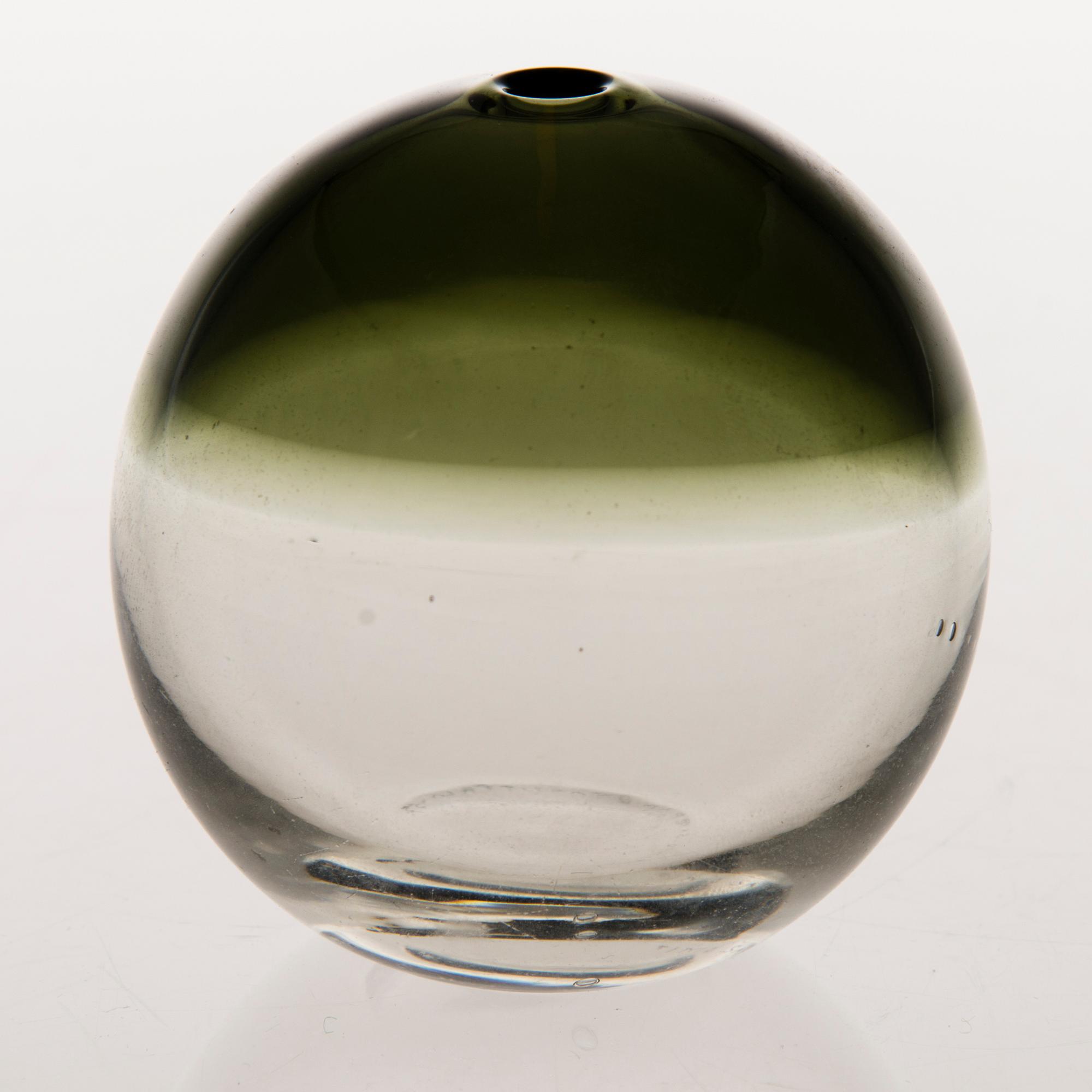 TIMO SARPANEVA, GLASSKULPTUR. "Åskboll", 3595, signerad Timo Sarpaneva ...