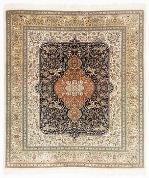 A rug, Tabriz, signed Tabatabai, circa 300 x 265 cm. - Bukowskis