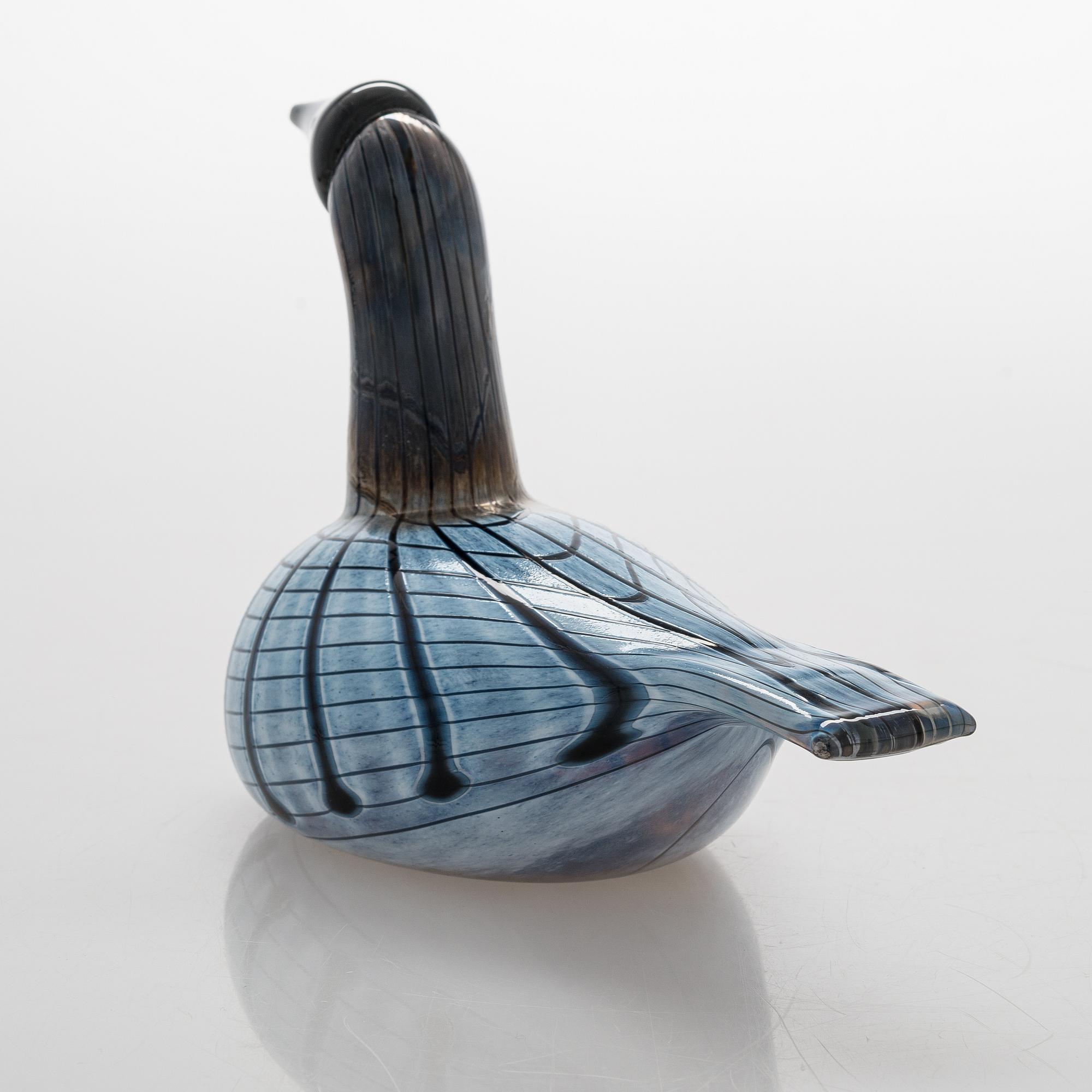 Oiva Toikka, a glass bird signed O. Toikka Nuutajärvi. - Bukowskis